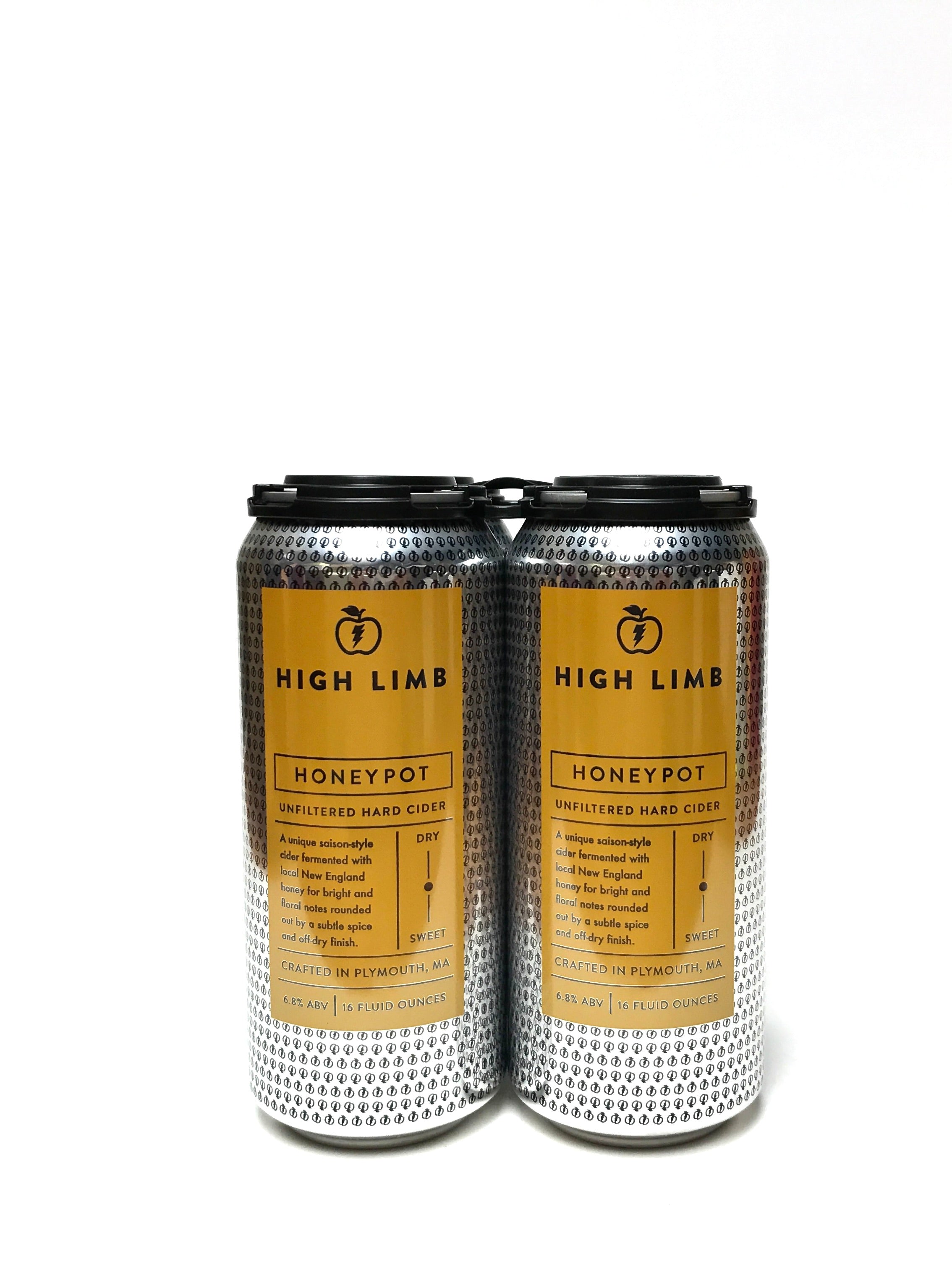 High Limb Honeypot Hard Cider 16oz Can 4-Pack – Fiske & Main